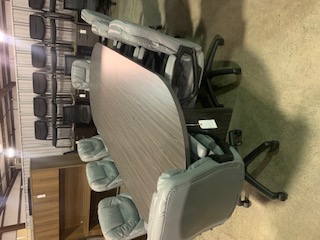 OSP SLATE GRAY 10′ OVAL CONFERENCE TABLE – Pearce Office Furniture