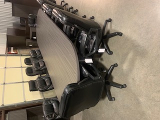 OSP SLATE GRAY 12′ OVAL CONFERENCE TABLE – Pearce Office Furniture